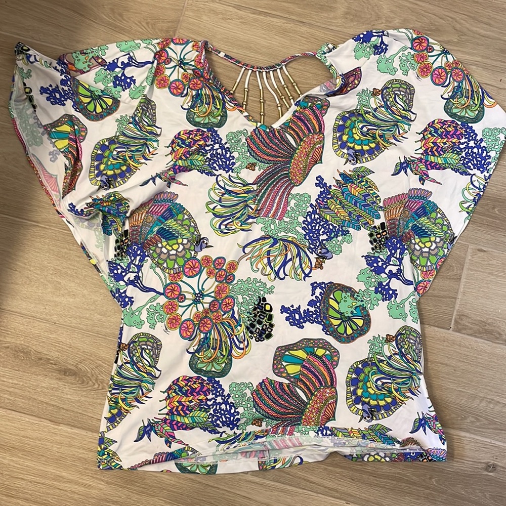 Trina Turk X Finding Nemo Disney Print Coverup - Gem